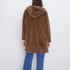 Zara | Jackets & Coats | Nwt Zara Mink Faux Fur Coat | Poshmark
